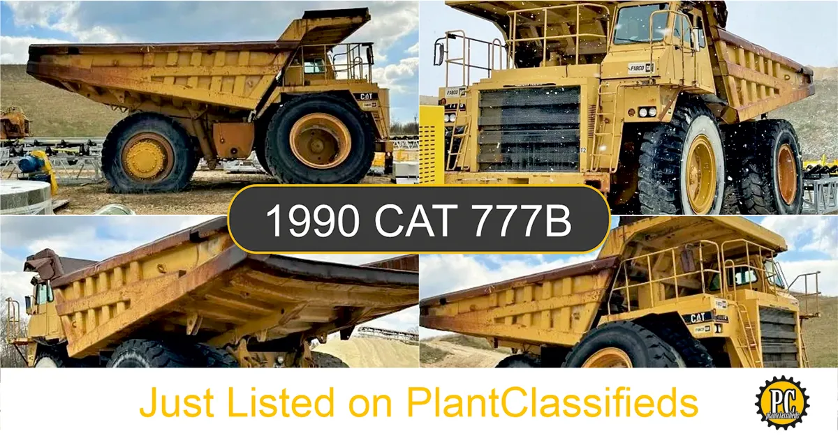 1990 CAT 777B: Used For Sale | PlantClassifieds Plant Equipment Directory