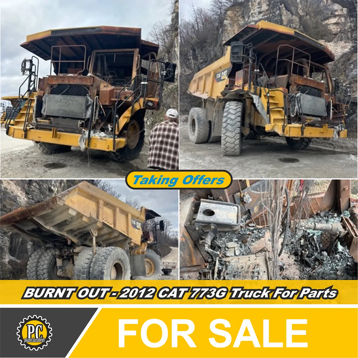 2012 CAT 773G Truck For Parts - Taking Offers | PlantClassifieds Plant ...