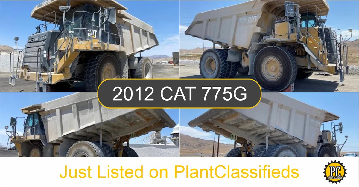 2012 CAT 775G For Sale | PlantClassifieds Plant Equipment Directory