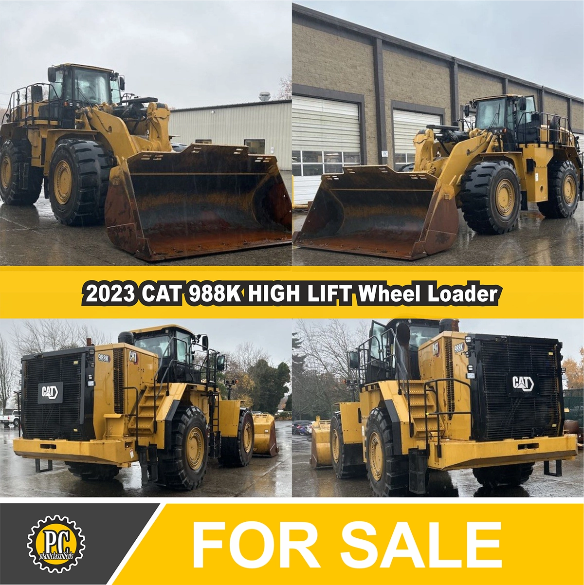 2023 CAT 988K HIGH LIFT Wheel Loader For Sale WA | PlantClassifieds ...