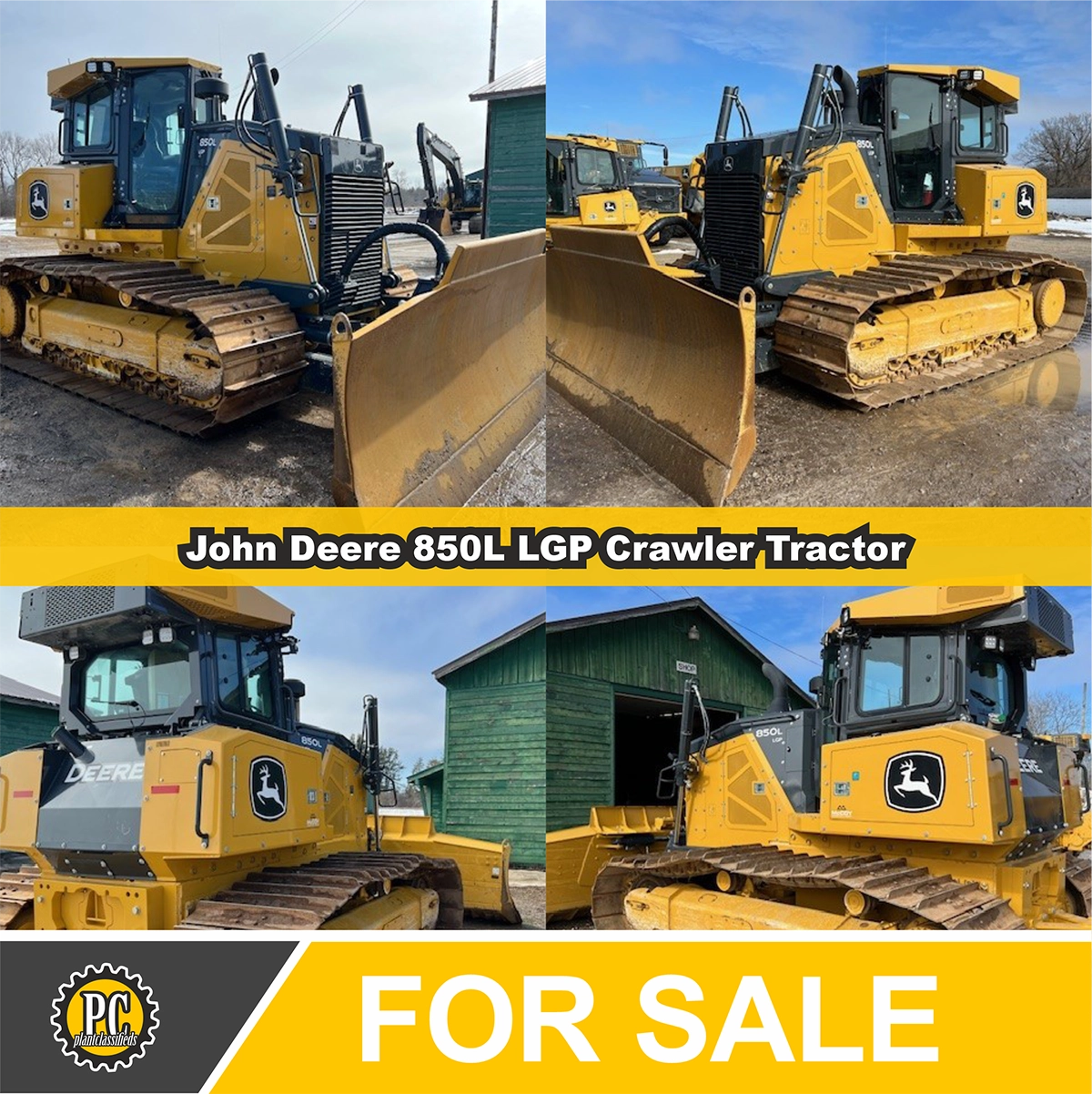 John Deere 850L LGP Crawler Tractor For Sale | PlantClassifieds Plant ...
