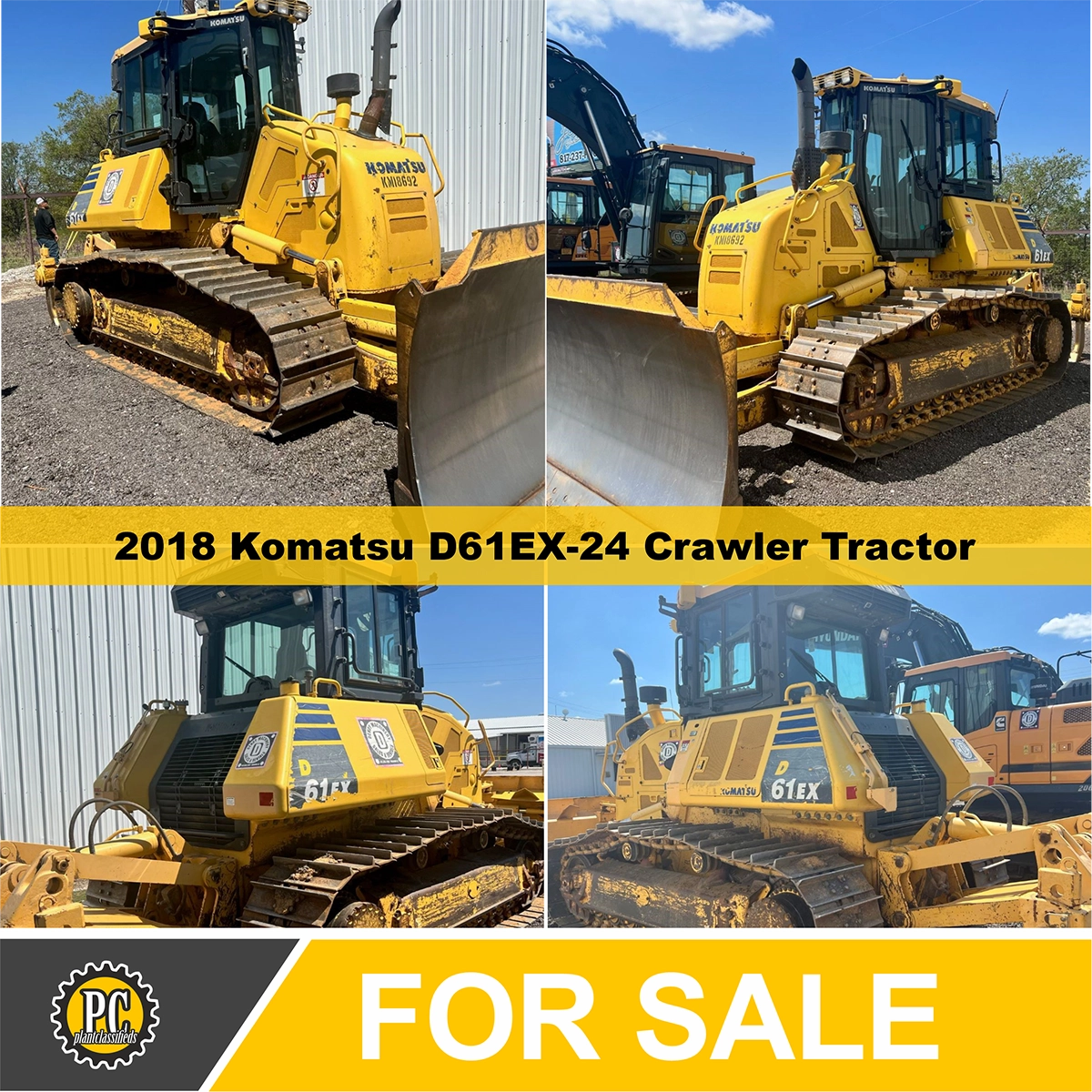 2018 Komatsu D61EX-24: For Sale | PlantClassifieds Plant Equipment ...